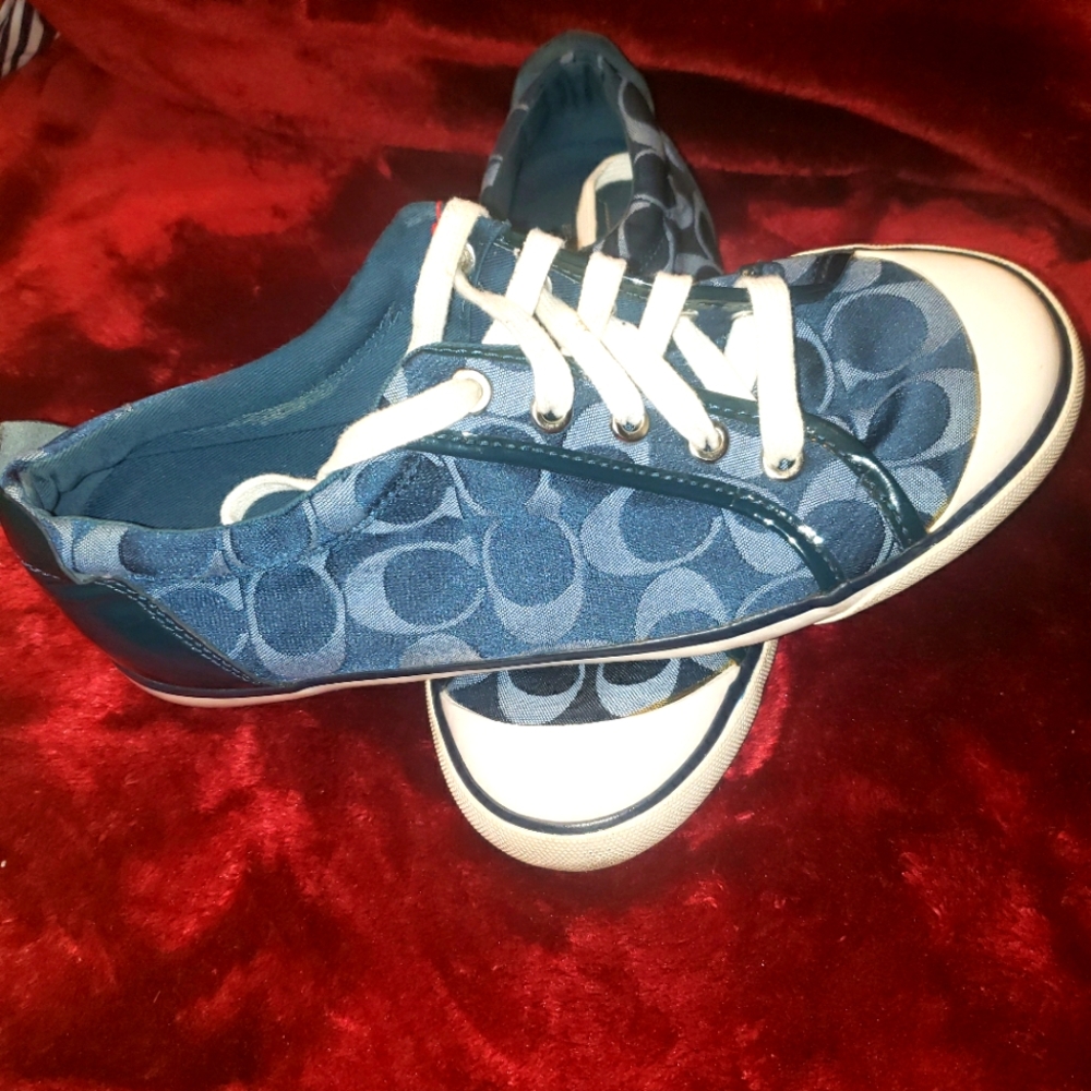 Coach Denim C Logo Sneakers 8.5 - Gem